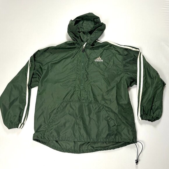 adidas | Jackets & Coats | Vintage Adidas Mens 2 Zip Vented Rain Jacket ...